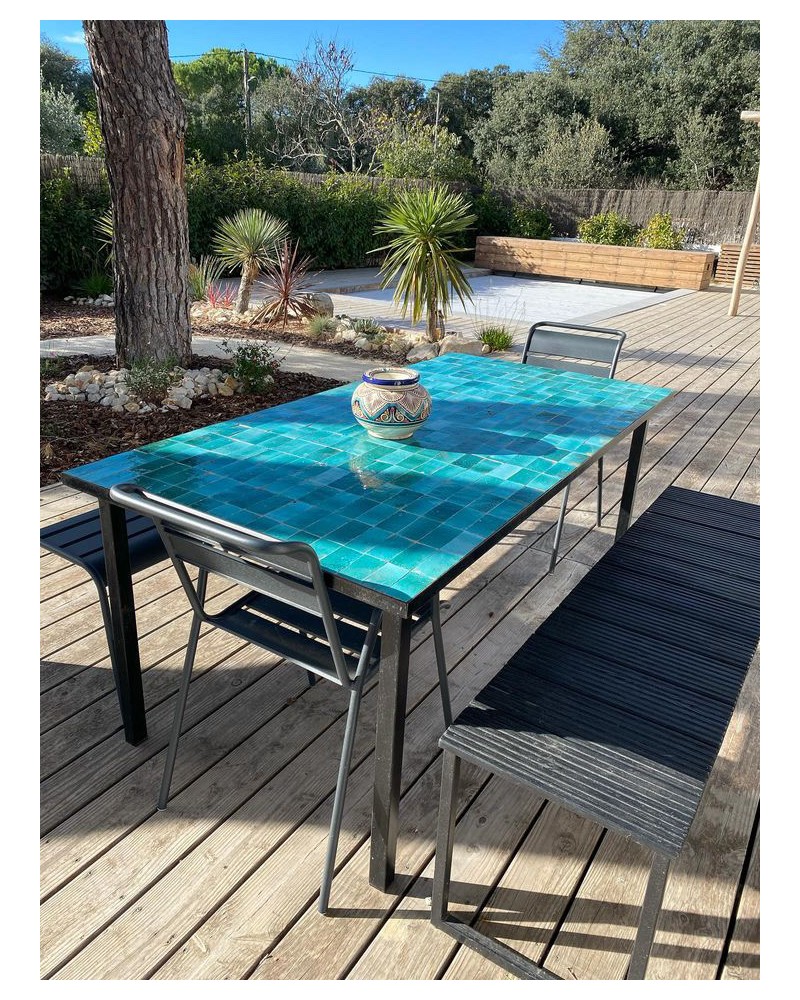 Table en zelliges sur-mesure